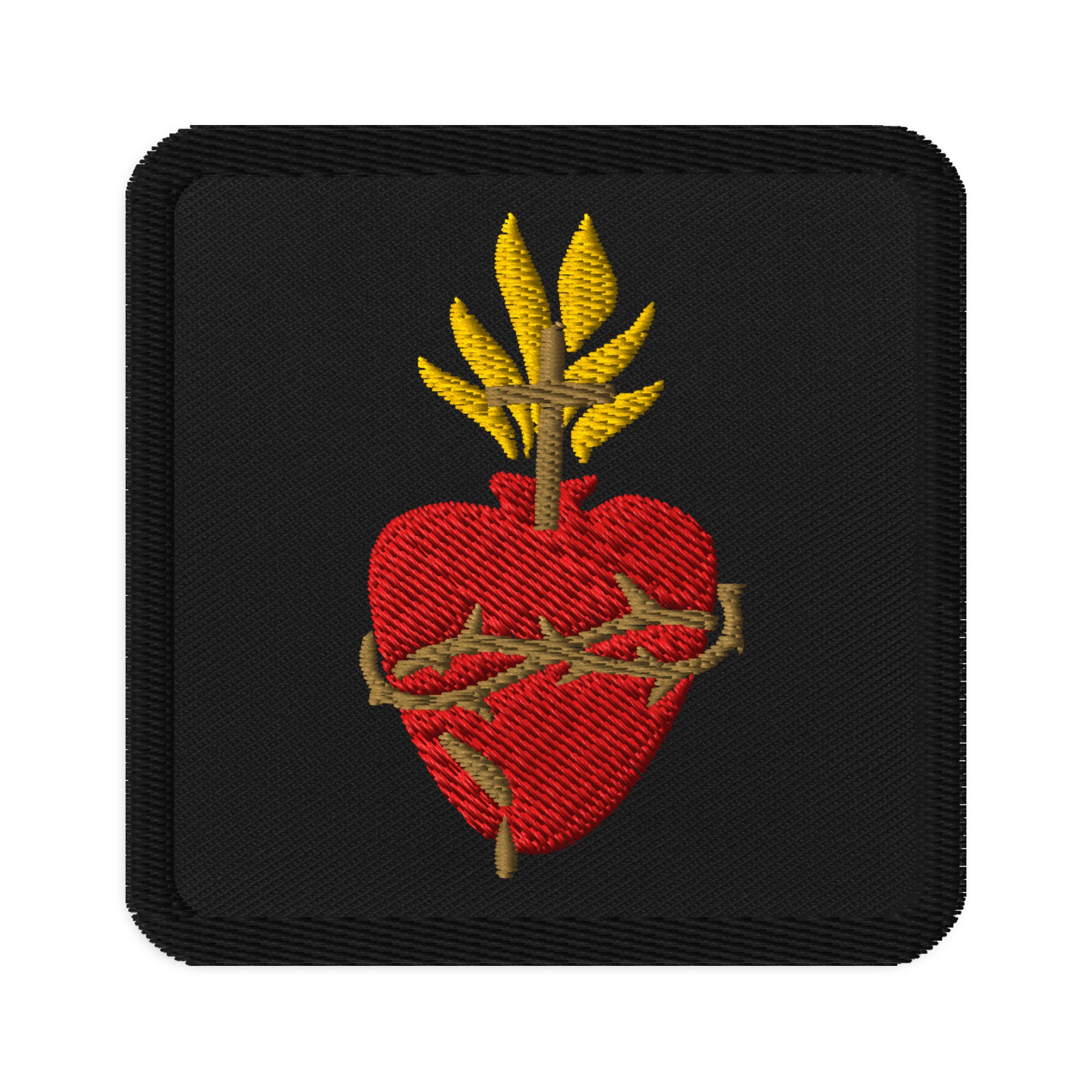 Scattered Sacred Heart of Jesus Embroidered Patch – Scattered, LLC